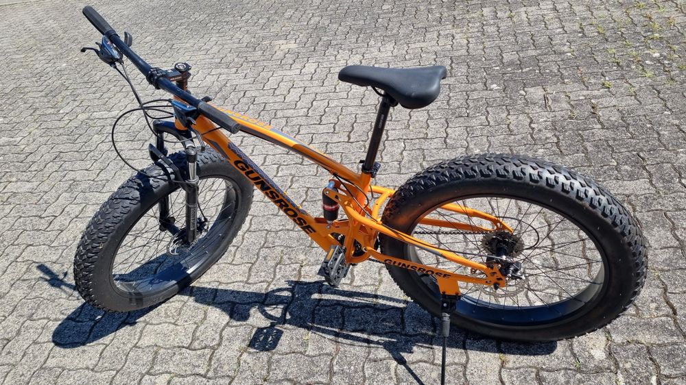 26x4.0 Fat-Bike, Ballonpneus orange GUNS N' ROSES, 24 Gänge (Neu ...