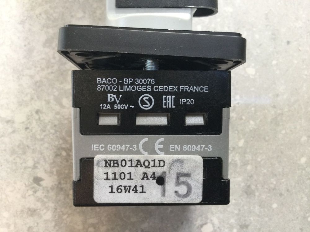 Baco - BP 30076 Drehschalter (Gebraucht) in für CHF 5 – mit Lieferung ...
