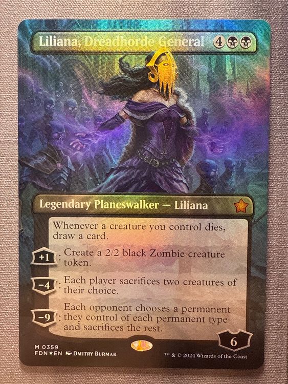 Liliana, Dreadhorde General FOIL Variant 0359 Foundations (Neu (gemäss Beschreibung)) in ...