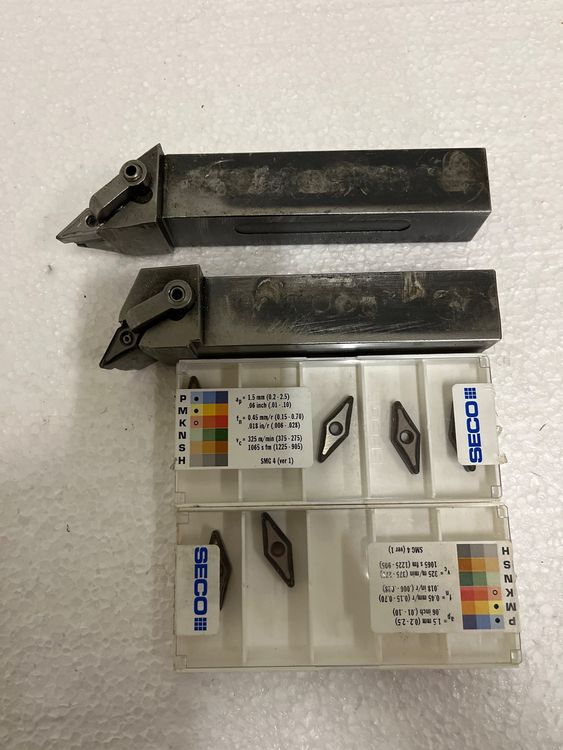 Drehstahl 2x inkl. Wendeplatten 7Stk. | Kaufen auf Ricardo