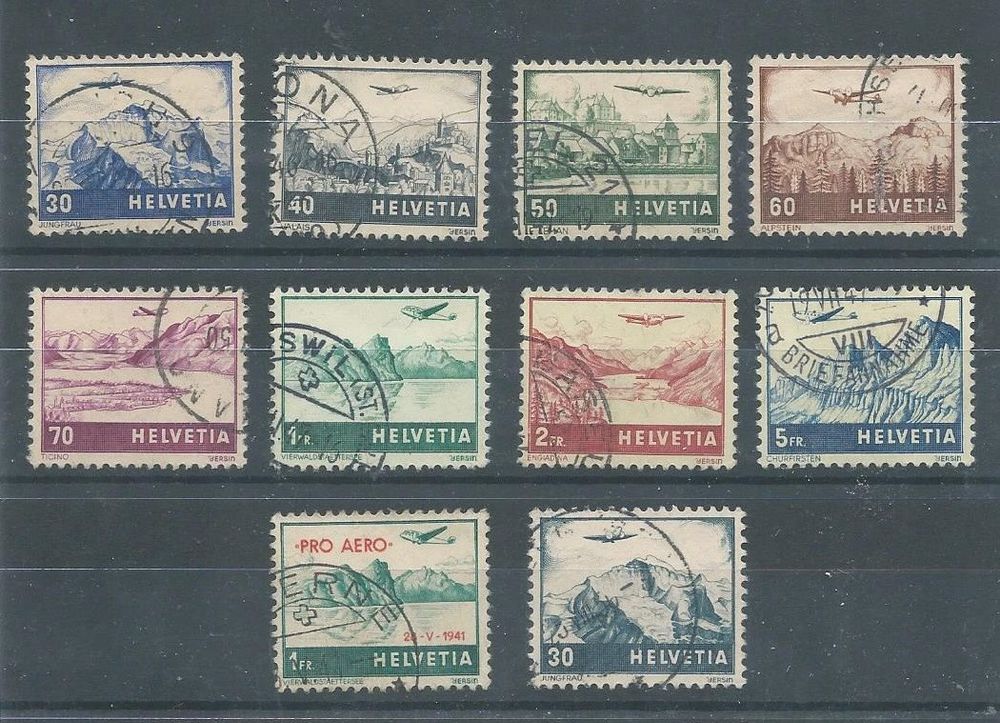 1941 Flugpost, Landschaften (Gebraucht) in Mönchaltorf für CHF 1.5 – mit Lieferung auf Ricardo ...