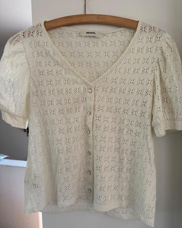 Wie neu! Retro-Romantik. Top mit Lochstickerei. Gr.S. (Gebraucht) in ...