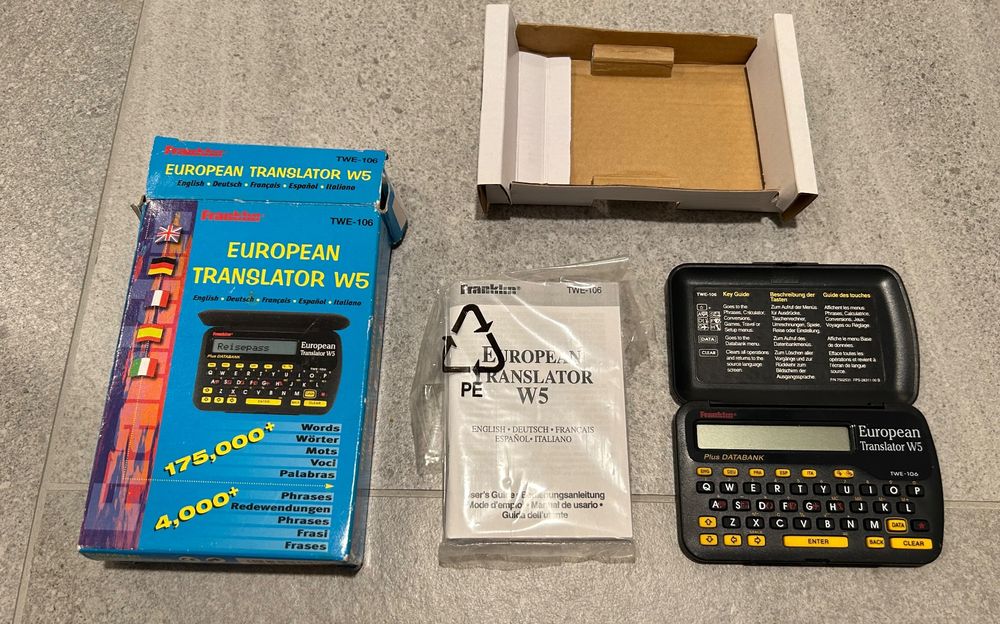 Vintage Franklin European Translator W5 (Gebraucht) in für CHF 5 – mit ...