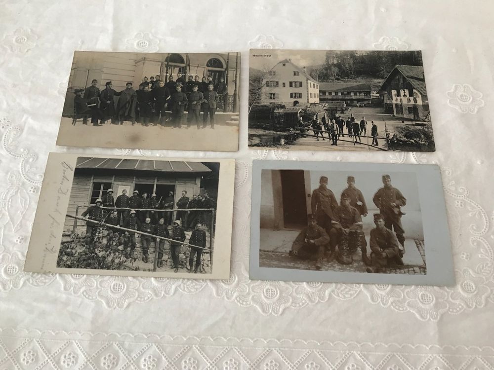 4 antike Militär Postkarten (Gebraucht) in Siebnen für CHF 6 – mit Lieferung auf Ricardo kaufen