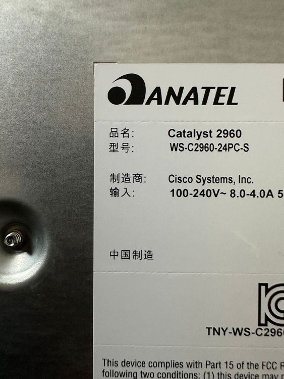 Switch Cisco 2960 24 port (Gebraucht) in Oberrieden für CHF 1 – mit ...