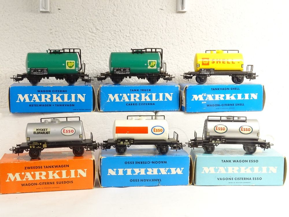 Märklin 4524 + 4644 + 4502+ 4501 Tankwagen Set, H0,WS/AC,OVP | Kaufen ...