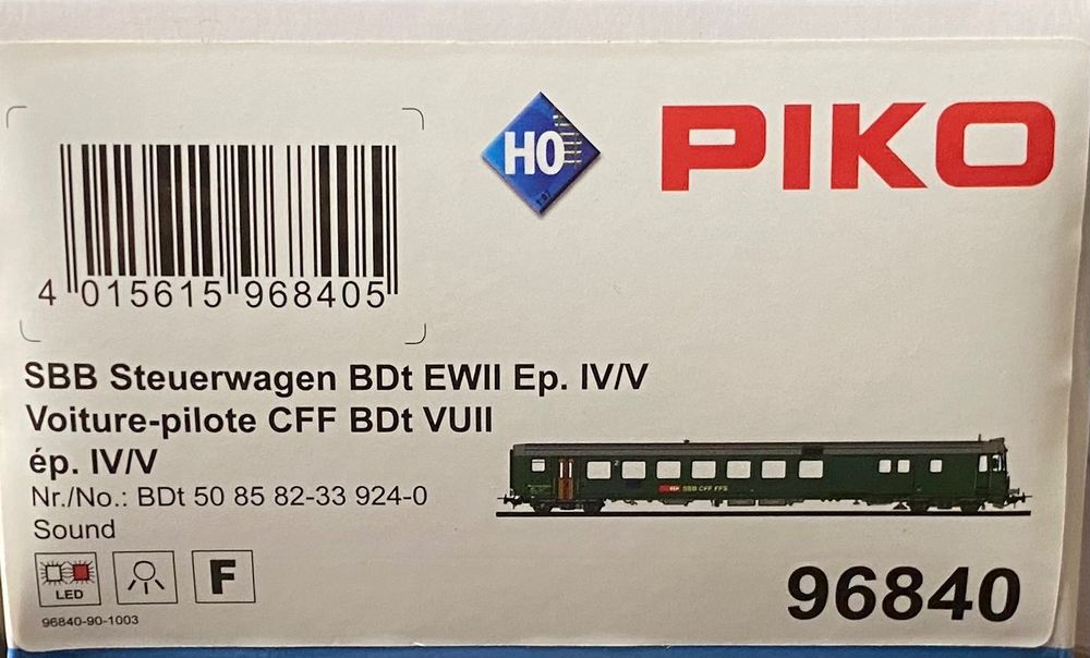 Piko SBB EW II BDt 96840 (Neu (gemäss Beschreibung)) in Riehen für CHF ...
