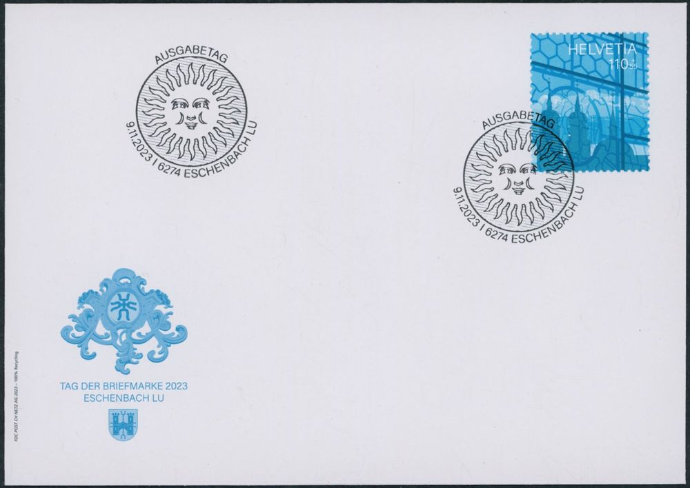 2023 Tag Briefmarke - Eschenbach - Blockausschnitt - FDC ET | Kaufen auf Ricardo