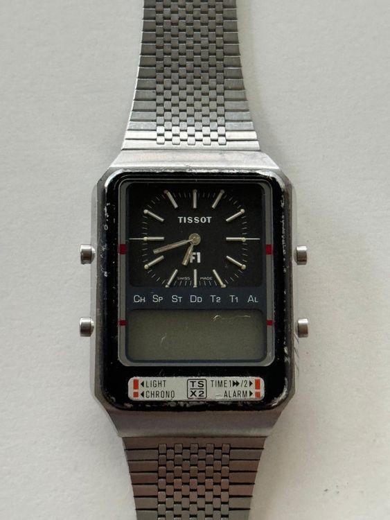 Tissot Two Timer LCD Analog Vintage Herrenuhr 80er (Defekt) in ...