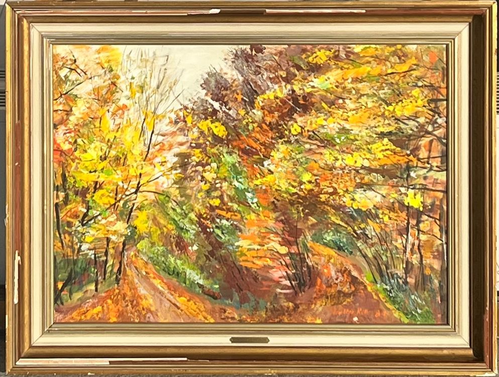 Walter Keller (1901-1993) Herbst Wald Szene Gemälde | Kaufen auf Ricardo