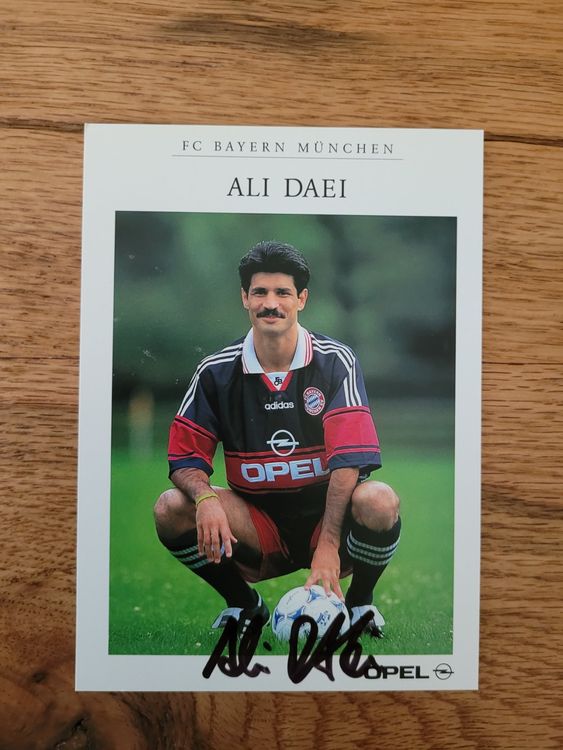 Autogrammkarte Ali Daei / handsigniert / Bayern München (Neu (gemäss ...