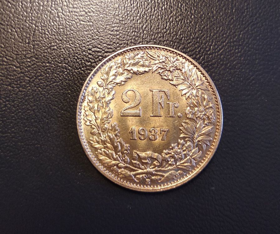 2 Franken 1937 !! (Gebraucht) in Nyon für CHF 50 – mit Lieferung auf Ricardo kaufen