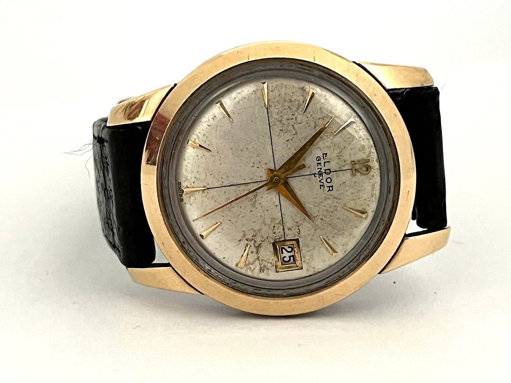 1950s ELDOR Geneve Cross Dial - Yellow Gold Capped - Ø34.5mm (Gebraucht ...