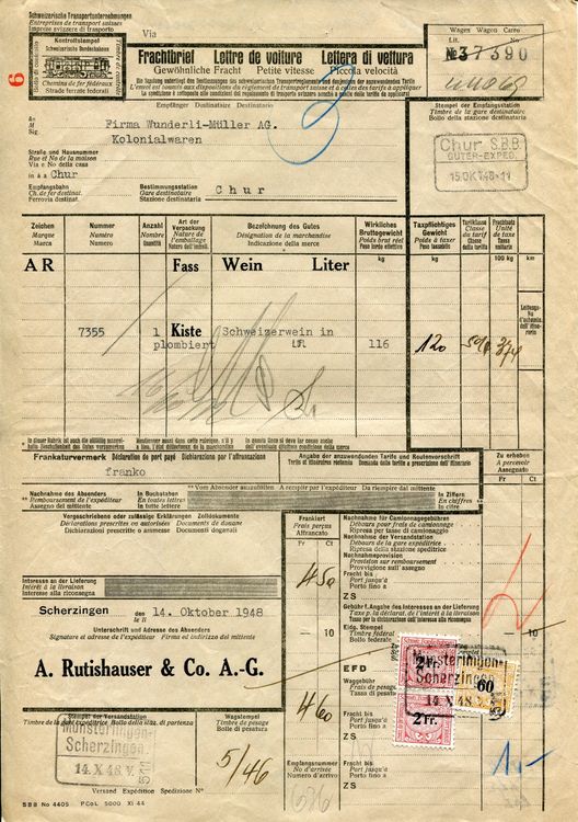 MÜNSTERLINGEN- SCHERZINGEN TG - SBB (Gebraucht) in Chur für CHF 3 – mit Lieferung auf Ricardo kaufen