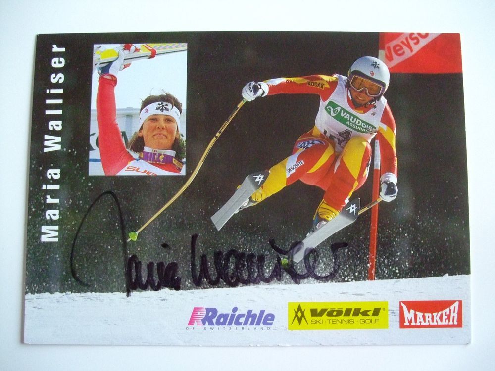 MARIA WALLISER (CH) SKISTAR HANDSIGNIERT AK ! | Kaufen auf Ricardo