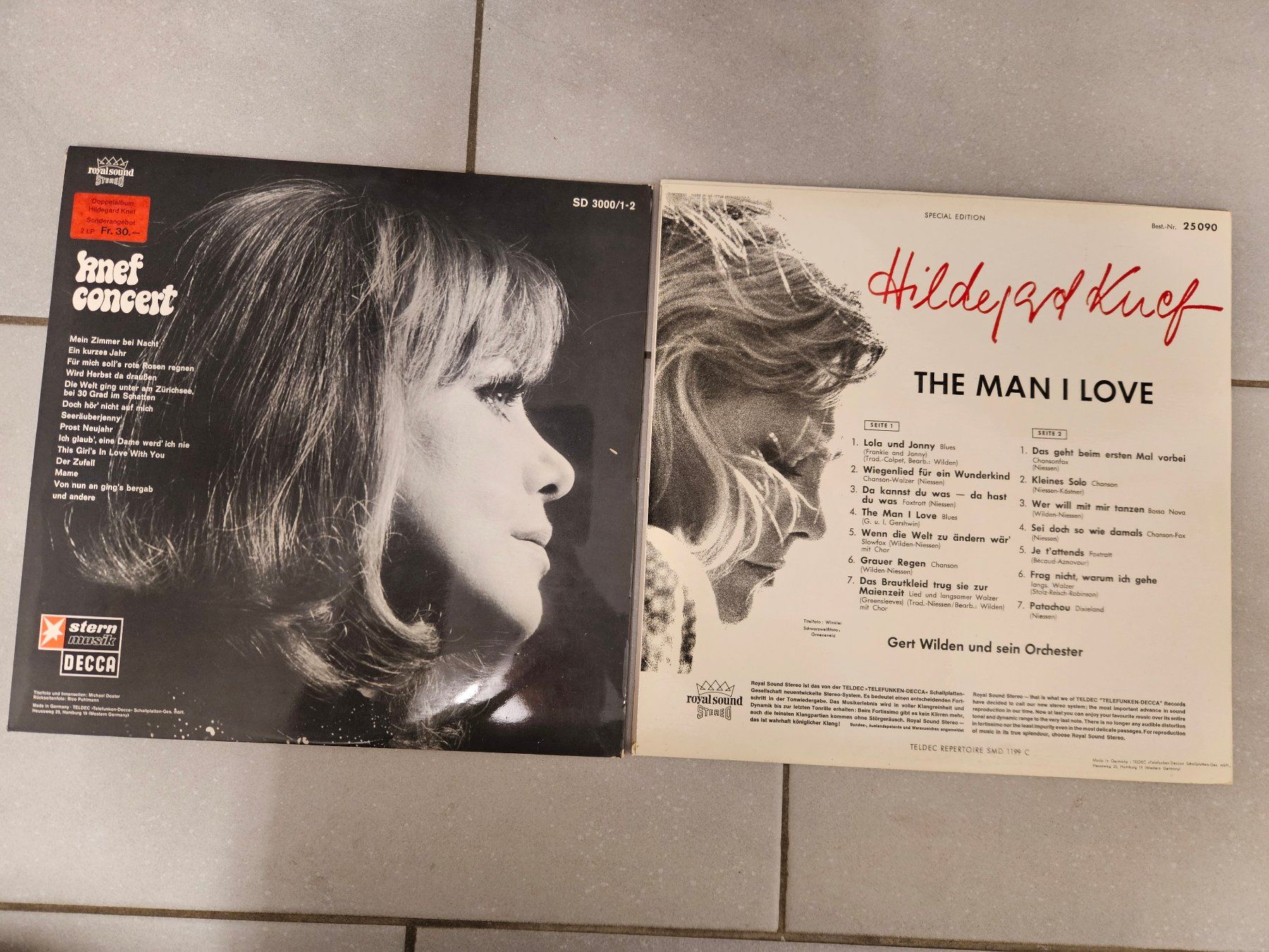 Hildegard Knef - Concert - Vinyl Schallplatte - 2 Stück (Gebraucht) in ...