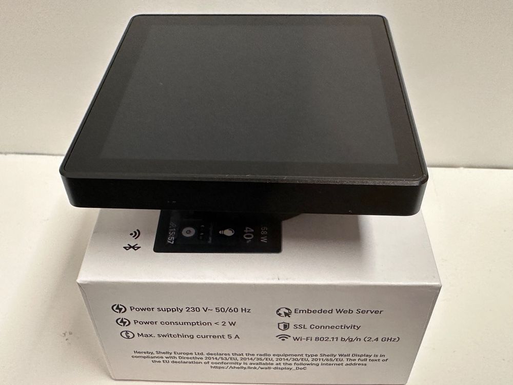 Shelly Wall Display Touchpanel Android Schwarz (Gebraucht) in Ried-Brig ...