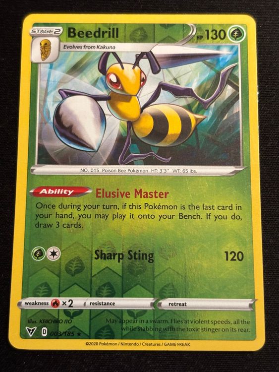 Pokemon Beedrill - Vivid-Voltage 3/185 - English (D'occasion) à Bern ...