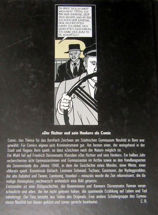 Der Richter und sein Henker - Comic - Zytglogge Verlag 1988 (Gebraucht ...