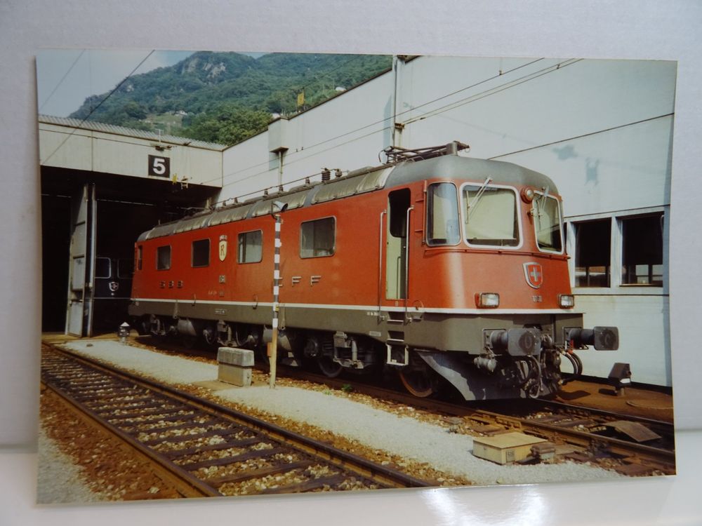 Foto SBB Re 6/6 11611 "Rüti" Bellinzona 14. August 1991 (Neu (gemäss ...