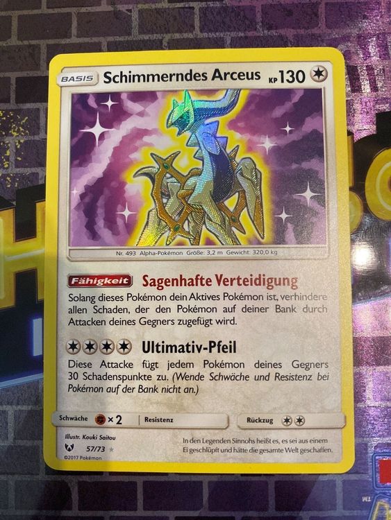 Pokemon-Karte Schimmerndes Arceus | Kaufen auf Ricardo