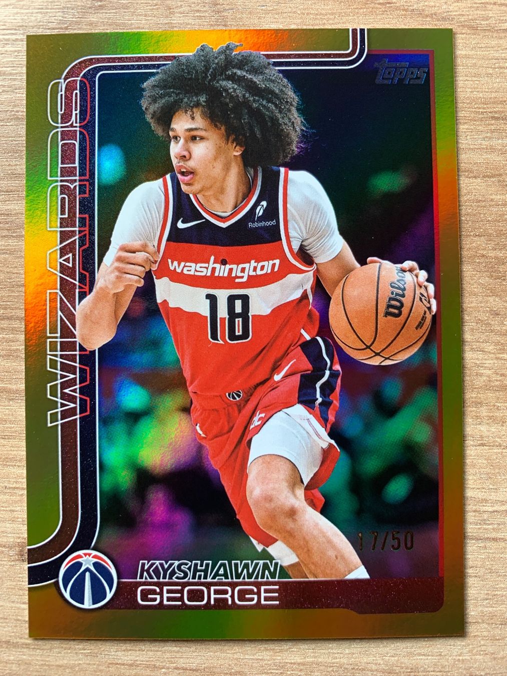 NBA Kyshawn George 17/50 GOLD LIMITED Flagship Topps 2025 (Gebraucht ...