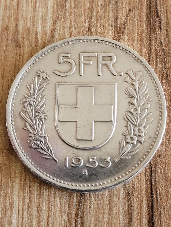 5Franken in Silber 1953 | Kaufen auf Ricardo