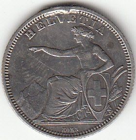 1 Franken 1861 - sitzende Helvetia | Kaufen auf Ricardo