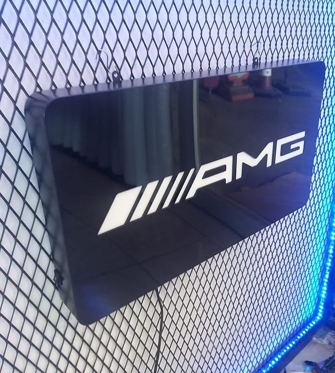 Amg Mercedes Leuchtschild | Werbeschild für deine Werkstatt (Neu und ...