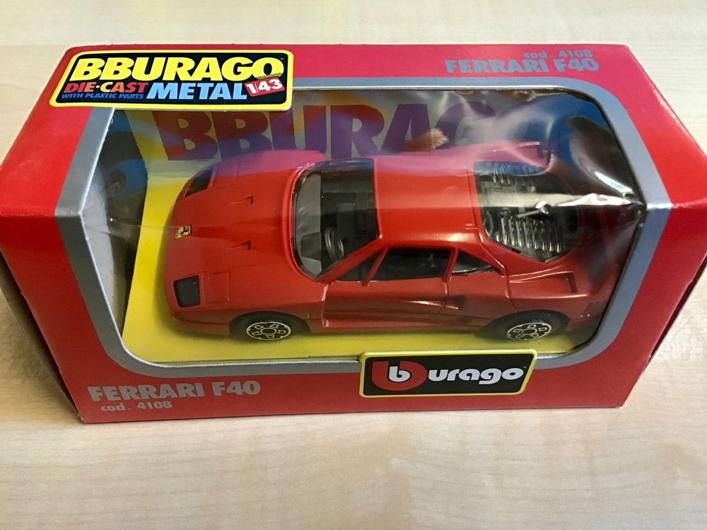 Bburago Ferrari F40 4108, DIE CAST Vintage, 1:43 | Kaufen auf Ricardo