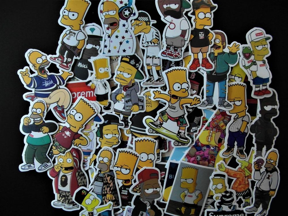AUFKLEBER / STICKERS SIMPSON 50.Stk | Kaufen auf Ricardo