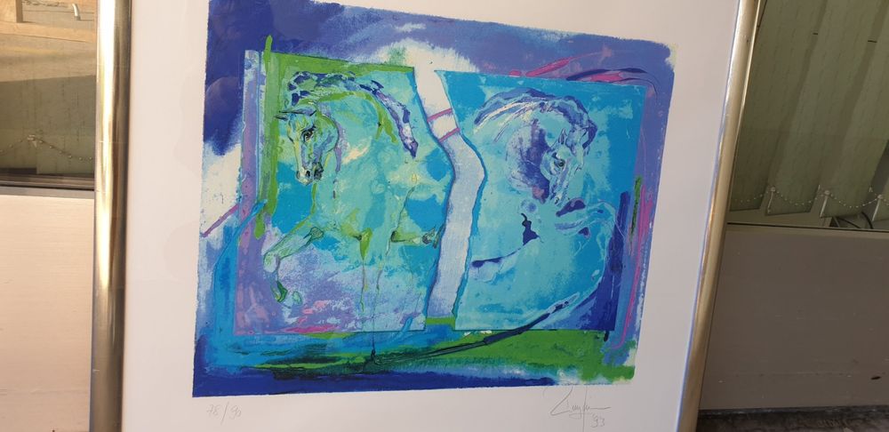 Original Lithographie Rolf Knie Pferde (Gebraucht) in Emmen für CHF 200 – mit Lieferung auf ...