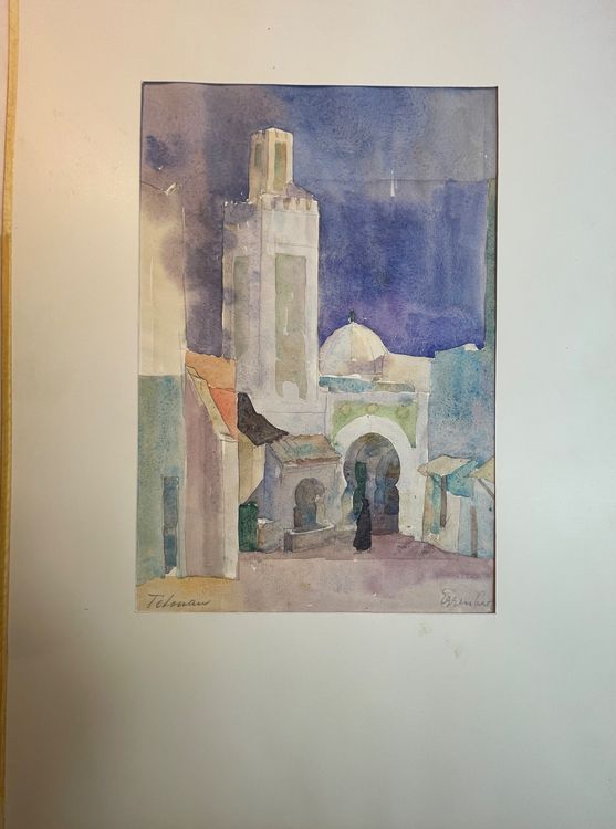 Arabische Strassenszene Unleserlich Signiert | Kaufen auf Ricardo