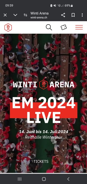 Winti Arena Schweiz Match 19.06.2024 (Neu und originalverpackt) in Rüti ...