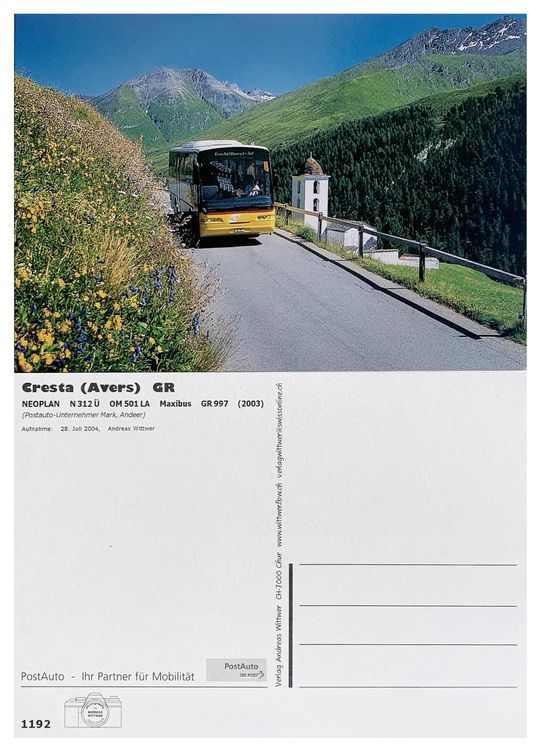 Cresta Juf Avers Andeer Postauto Neoplan N312ü GR 997 (Neu (gemäss Beschreibung)) in Bern für ...