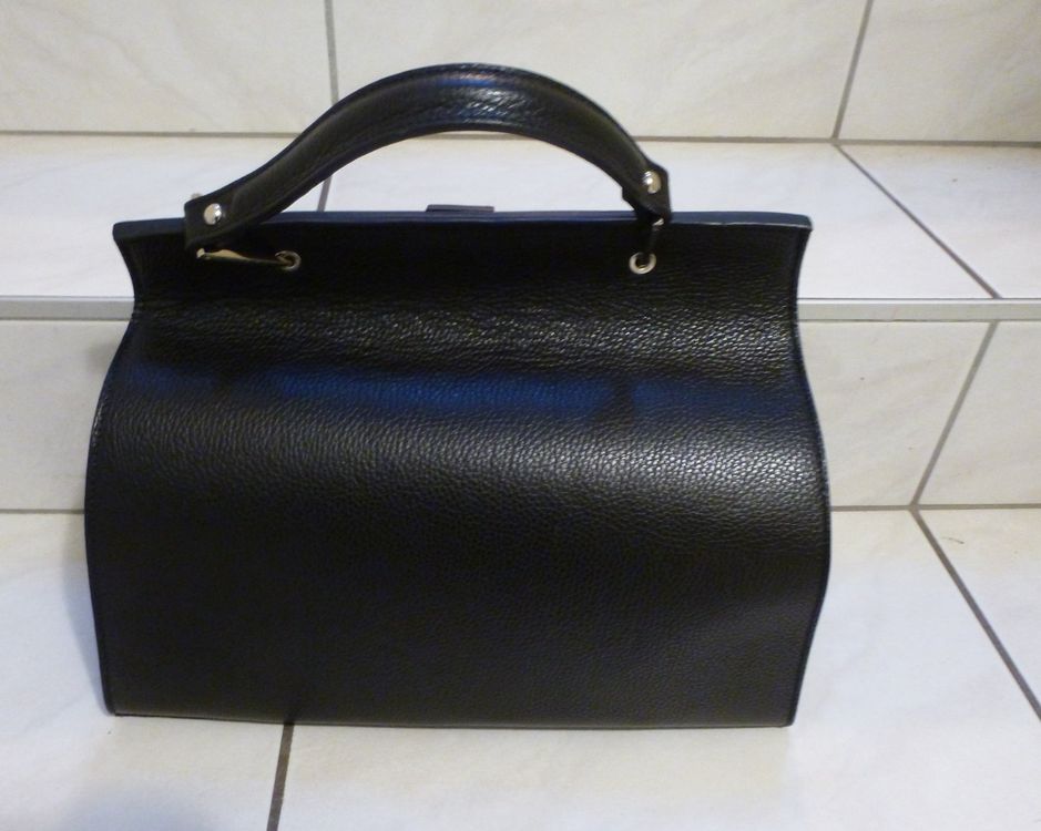 Edle schwarze Ledertasche Handtasche NEU (Neu (gemäss Beschreibung)) in ...