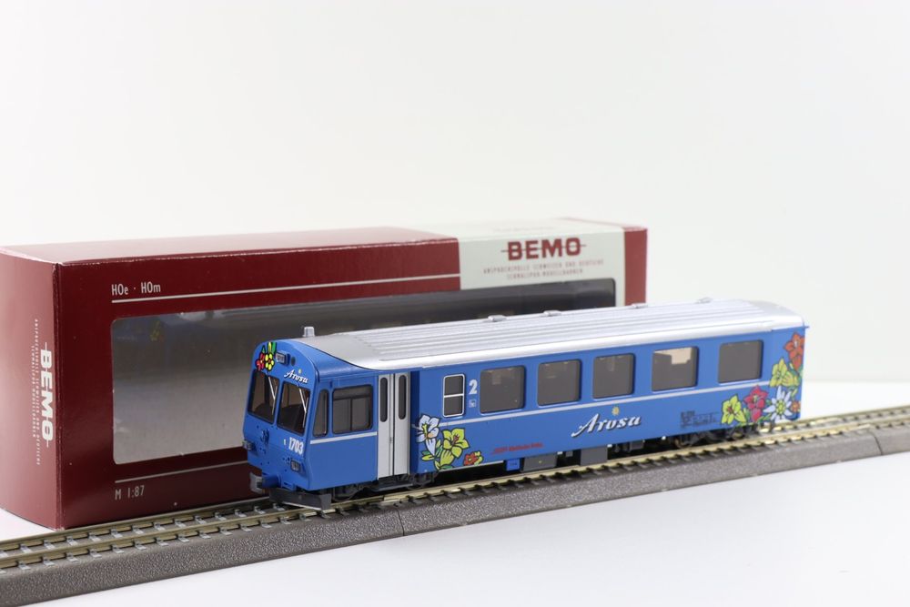 Bemo 3254 143 RhB Bt 1703 Steuerwagen Arosa Express H0m | Kaufen auf ...
