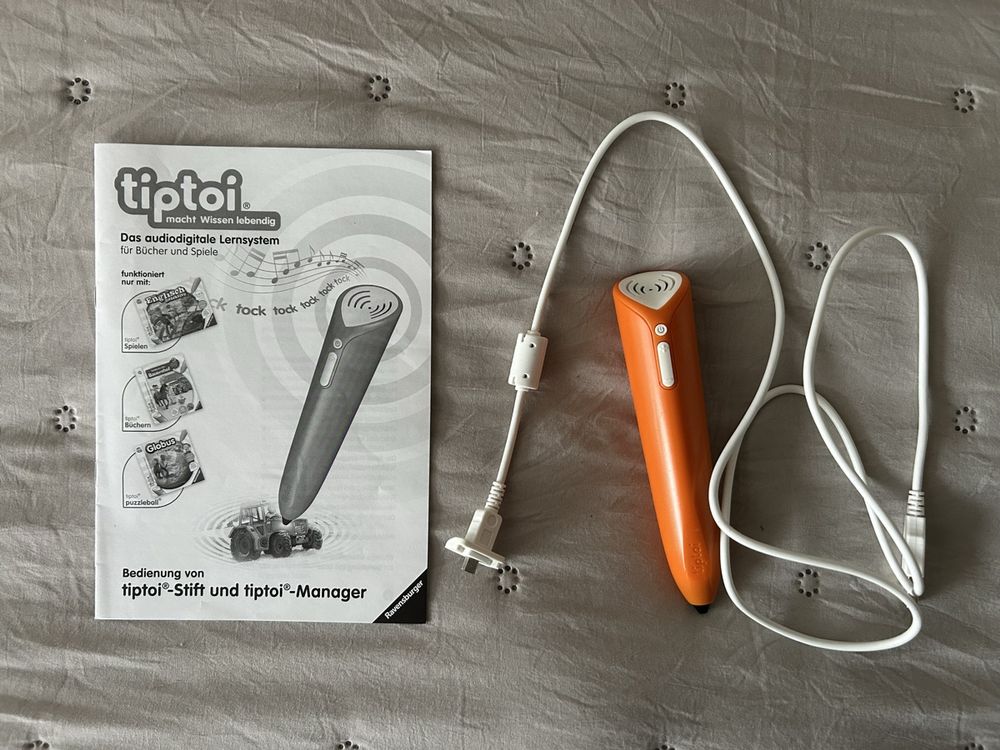 Tiptoi Stift orange, wenig gebraucht - inkl. Kabel! Top (Gebraucht) in ...