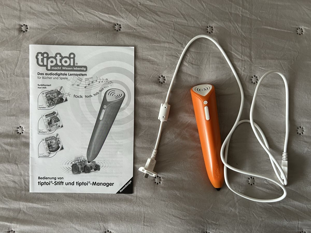 Tiptoi Stift orange, wenig gebraucht - inkl. Kabel! Top (Gebraucht) in ...