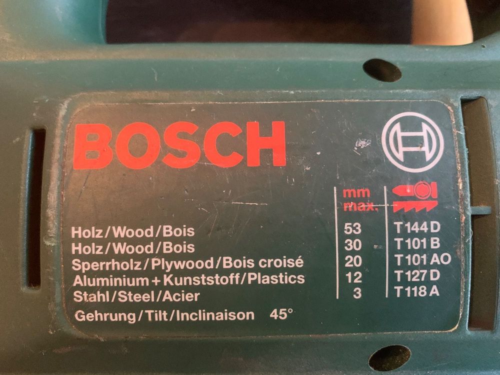 Stichsäge Bosch PST 53A (Gebraucht) in Mettmenstetten für CHF 10 – mit Lieferung auf Ricardo kaufen