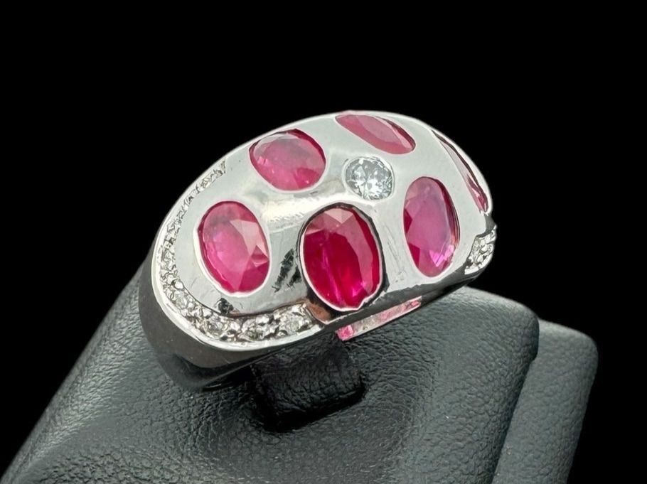 Rubine 2.2c Diamanten Ring 18k Weissgold Grösse 56 *S1322 | Kaufen auf ...