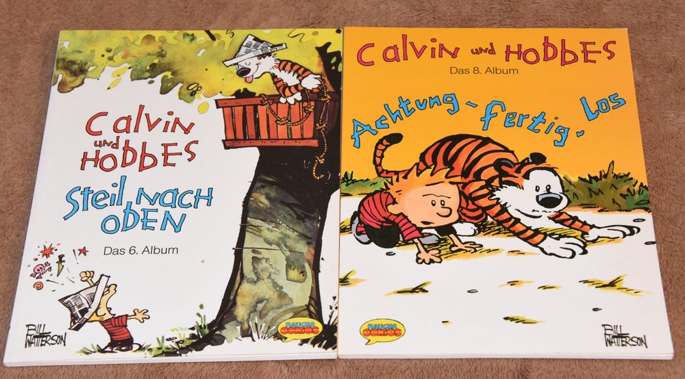 2 x CALVIN&HOBBES…Album Nr. 6 + 8…Krüger...1.Auflage 1992/93 (Gebraucht ...
