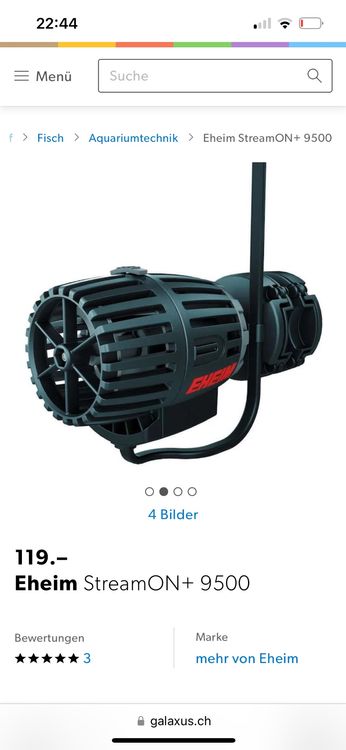Eheim Strömungspumpe StreamOn 9500 (Gebraucht) in Triesenberg für CHF 45 – mit Lieferung auf ...