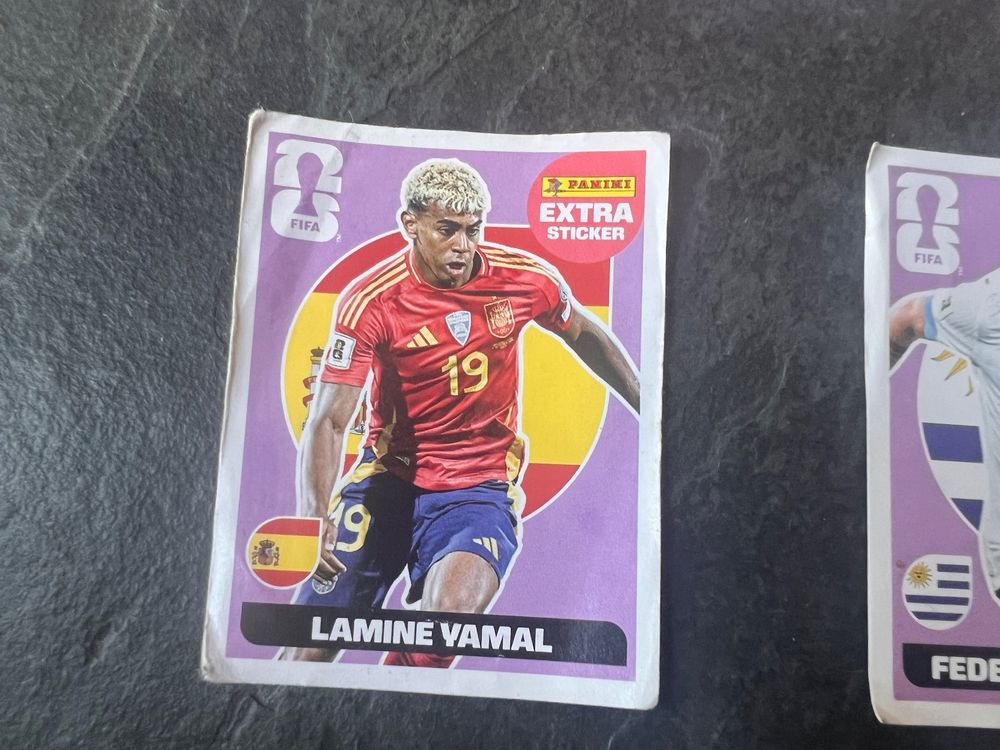 Panini WM 2026 Extra Sticker mit Ronaldo, Yamal & Bellingham (Gebraucht ...