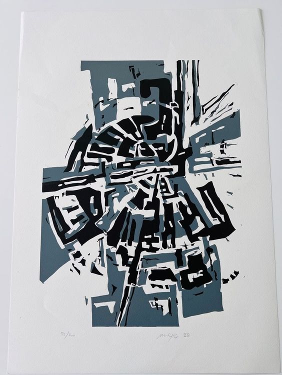 KÜNSTLER ? UNLESERLICH SIGNIERT HOLZSCHNITT GRÖSSE 50X35CM (Gebraucht) in Gersau für CHF 39 ...