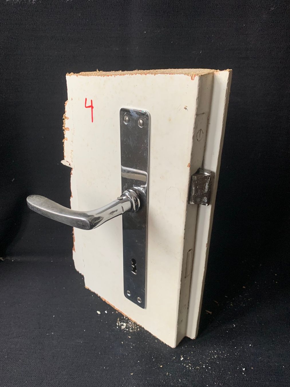 Altes Einsteckschloss mit Drücker (Türfalle) und Schlüssel (Gebraucht ...