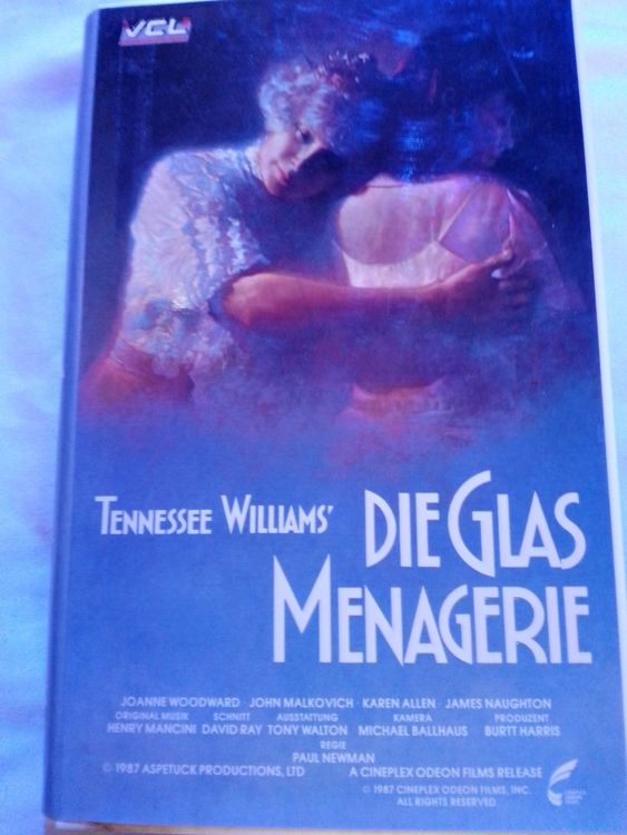Die Glas Menagerie (USA 1987)mit John Malkovich VCL VHS 5070 (Gebraucht ...