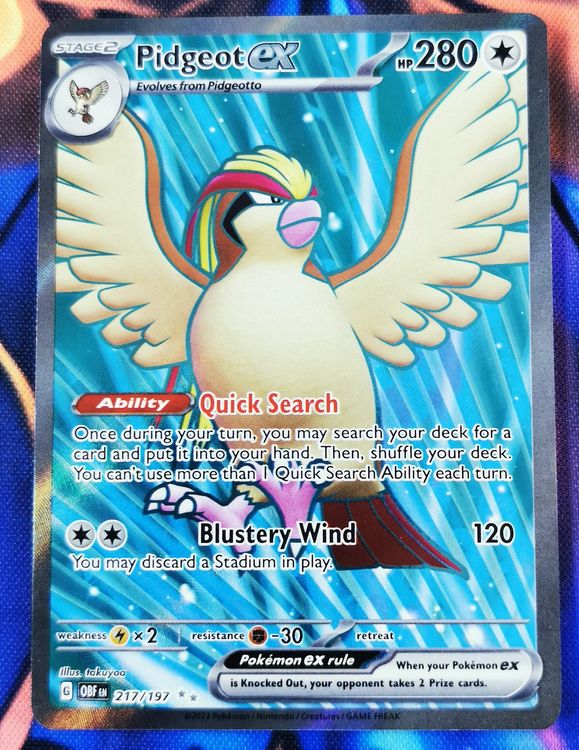 Pokemon Pidgeot ex 217/197 Obsidian Flames EN | Kaufen auf Ricardo