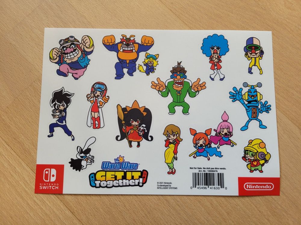 Wario Ware Get it Together - Nintendo - Sticker Set | Kaufen auf Ricardo