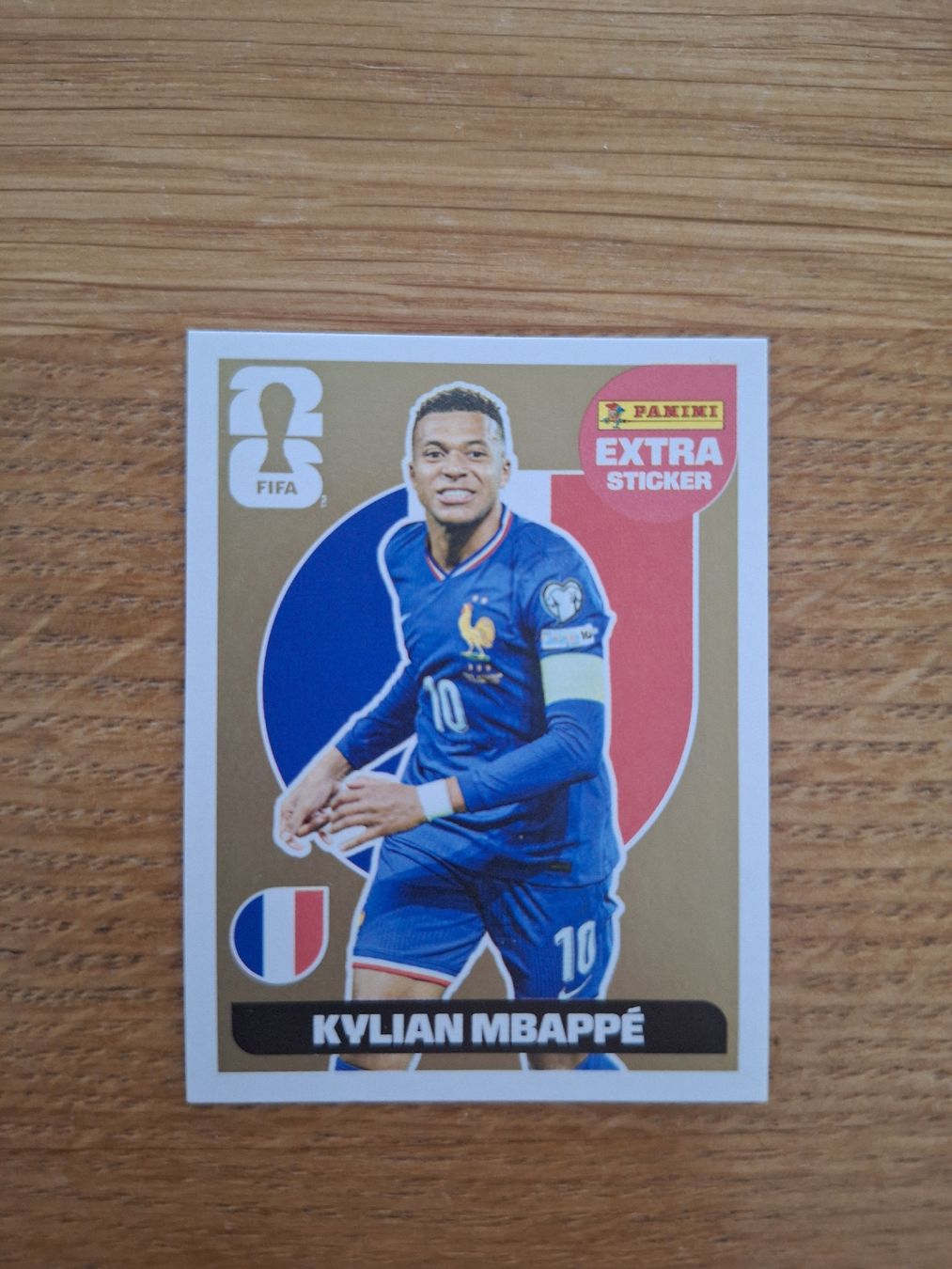 Panini Extra Sticker MBAPPÉ Gold FIFA WM 2026 (Neu (gemäss Beschreibung ...